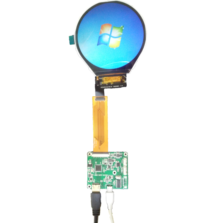 3.4 Inch 800*800 IPS Round TFT LCD Display Capacitive Touch Panel ...